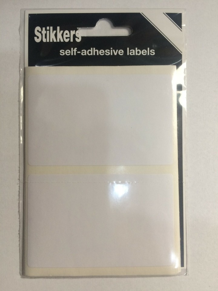 White Small Sticky Labels Price Stickers Tags Blank Self Adhesive | eBay UK