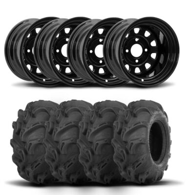 ITP Delta Steel 12" Wheels And Mega Mayhem Tires [28x11-12] | eBay