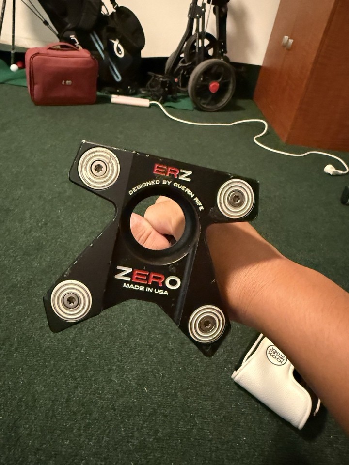 34" RH Evnroll ERZ ZERO PUTTER W/ Headcover! *EXC CND* Gravity Grip ...