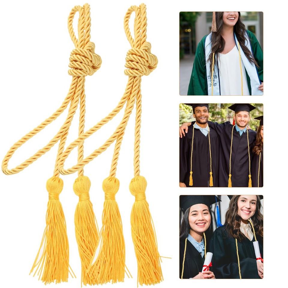 2 Pcs Graduation Honor Rope Braided Cords With Tassel For Graduates ...