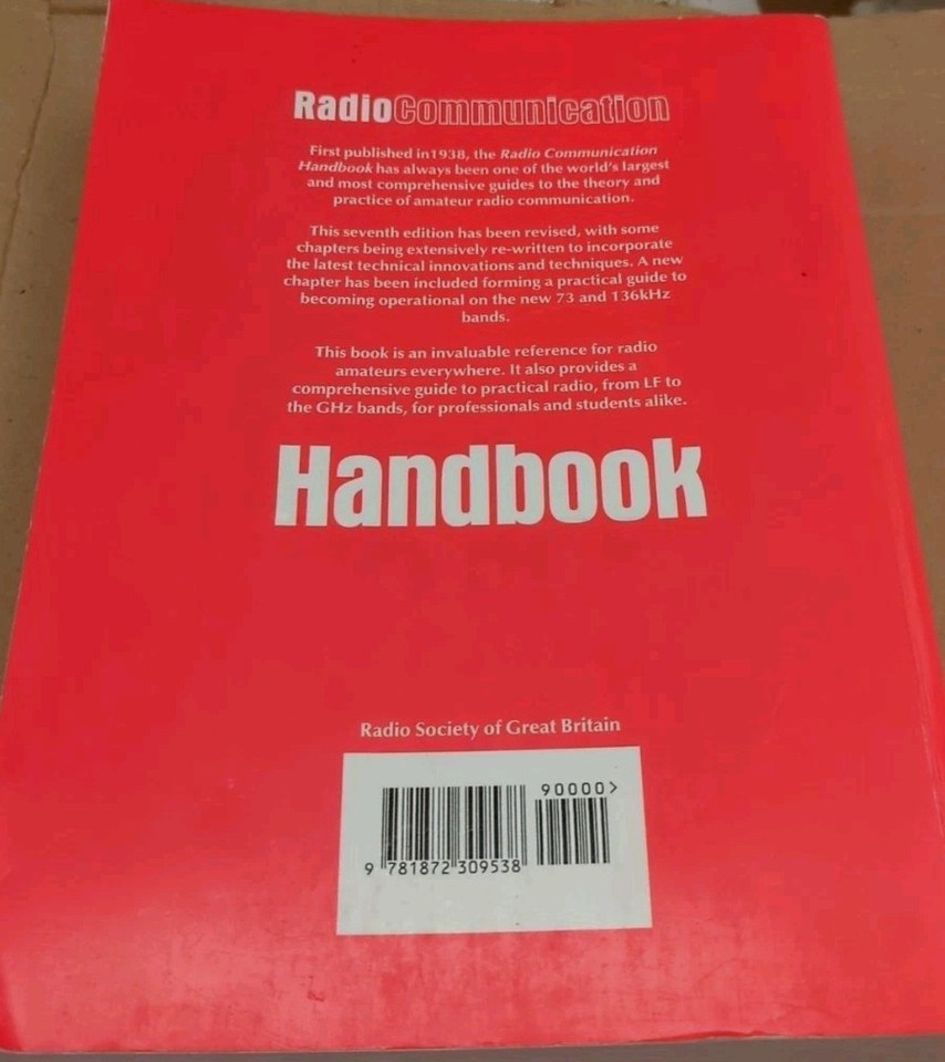 RSGB Radio Communication Handbook 7th edition Seventh Print Large ...