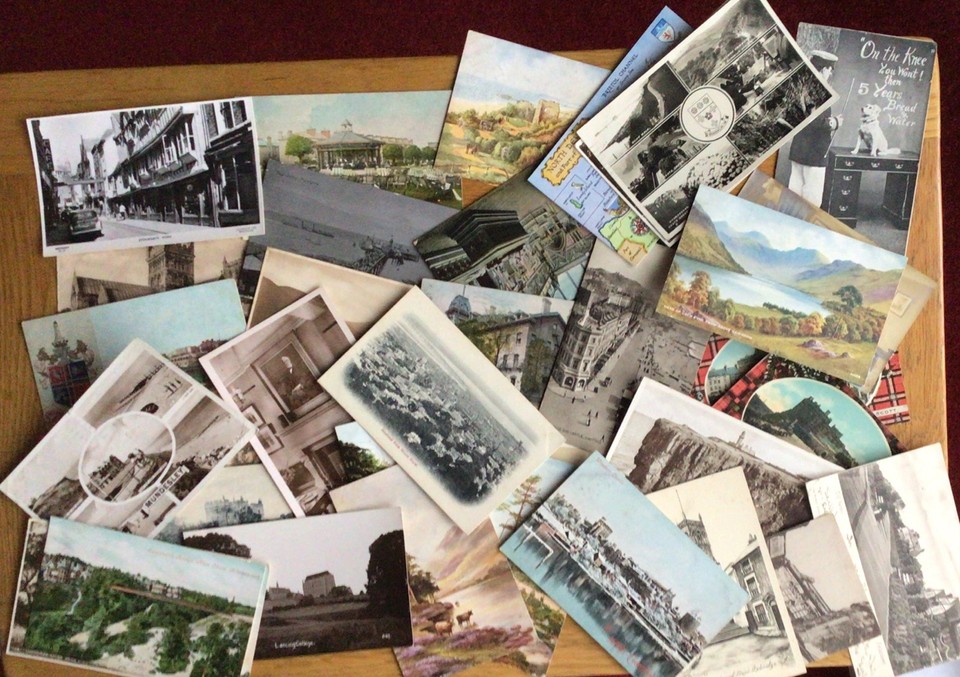 Job Lot - 120+ Postcards Mostly Used, Topographical UK. Dated From 1906 ...