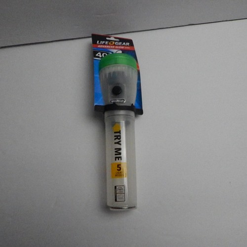 Life Gear LED Flashlight with Glow Handle, Emergency Flasher and ...