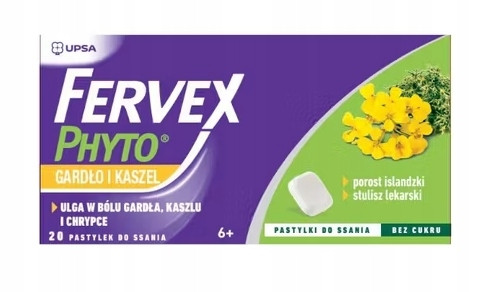 Fervex Phyto Gorge et Toux Pastilles, 20 unités - Magnapharm | eBay