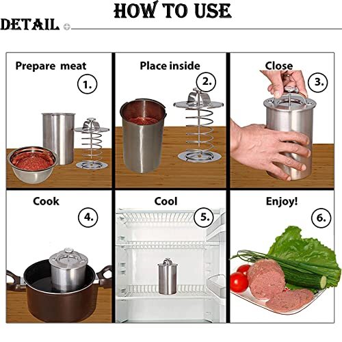 Stainless Steel Ham Maker. Meat Press Mold For Deli Meats Homemade ...