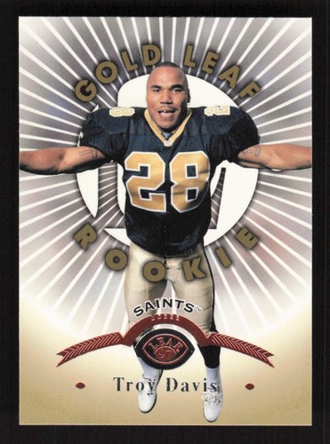 1997 Leaf #167 Troy Davis Rookie New Orleans Saints | eBay