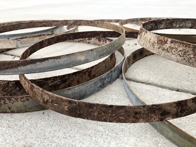12 Antique Barrel Straps Wine Cask Whiskey Barrel Rings Rusty Vintage ...