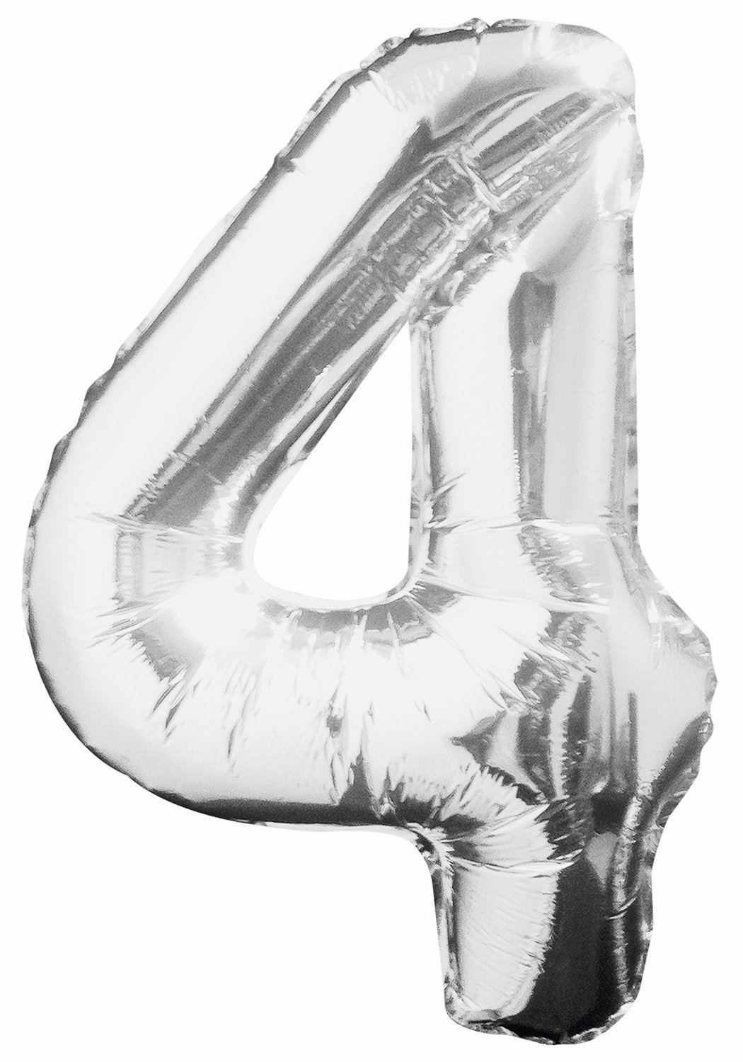 LARGE SILVER NUMBER FOIL BALLOONS HELIUM 0-9 SUPERSHAPE BIRTHDAY PARTY ...