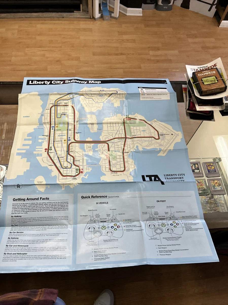 Grand Theft Auto Liberty City Map