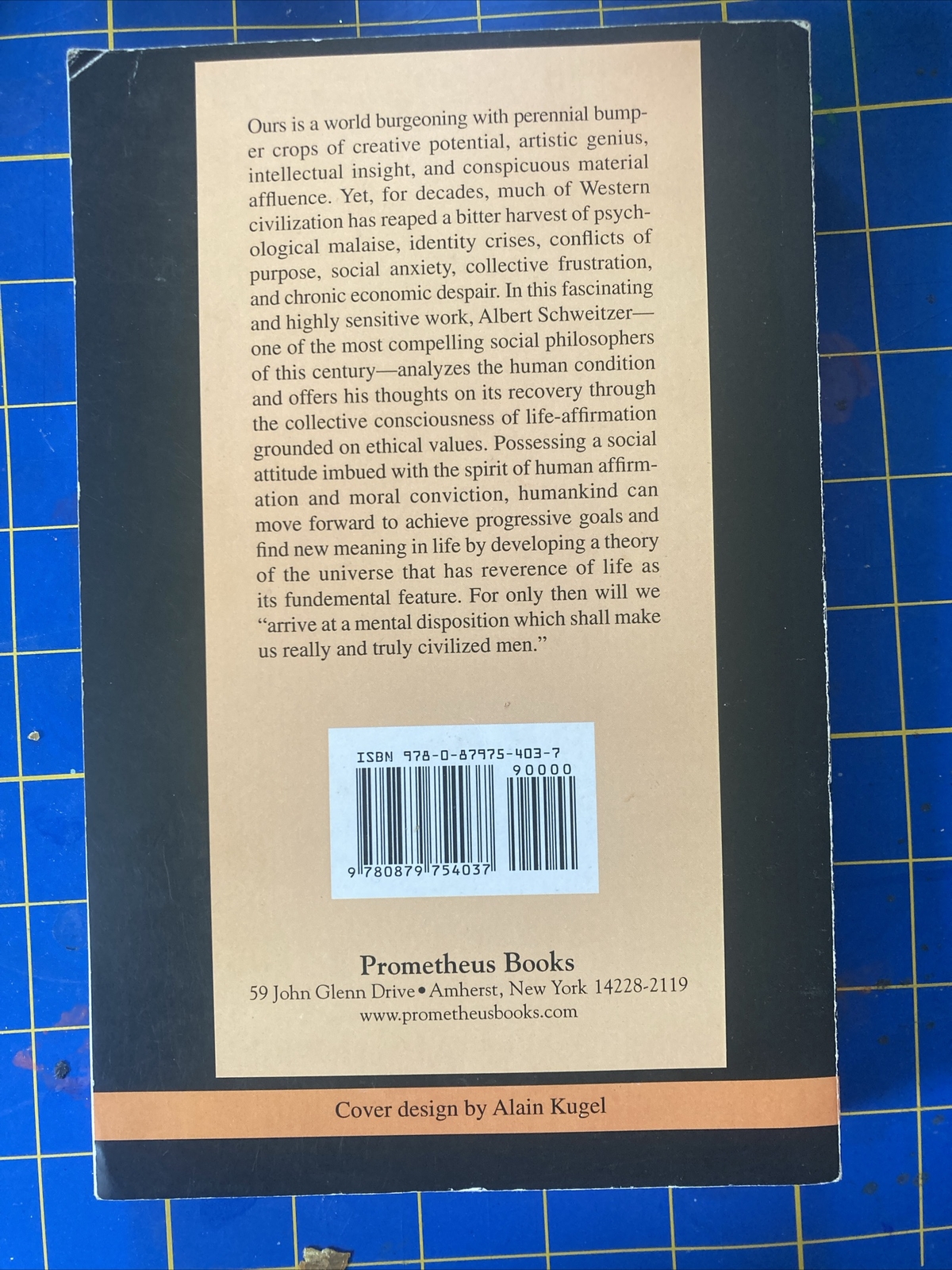 The Philosophy of Civilization by Albert Schweitzer (1987, Trade ...