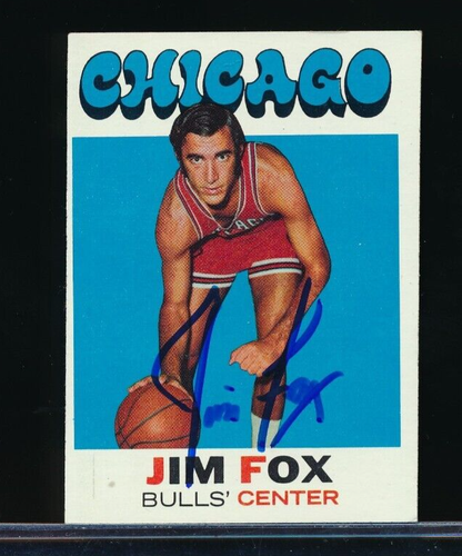 1971 Topps #3 Jim Fox signed autograph VGEX condition 0003 crisp ...
