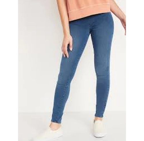 Old Navy Womens Jeggings Sz 18 Tall Blue WOW Super Skinny Pull On Jeans ...