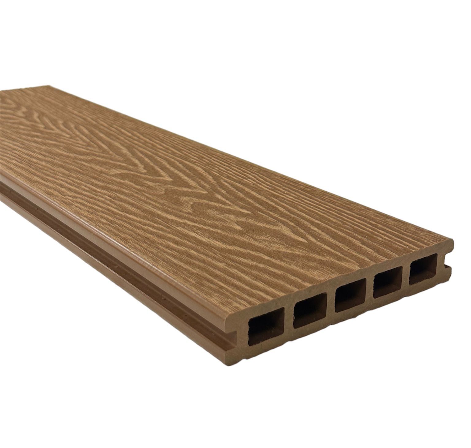 3.6m Composite WPC Decking Boards - Deep Embossed Woodgrain Plastic ...