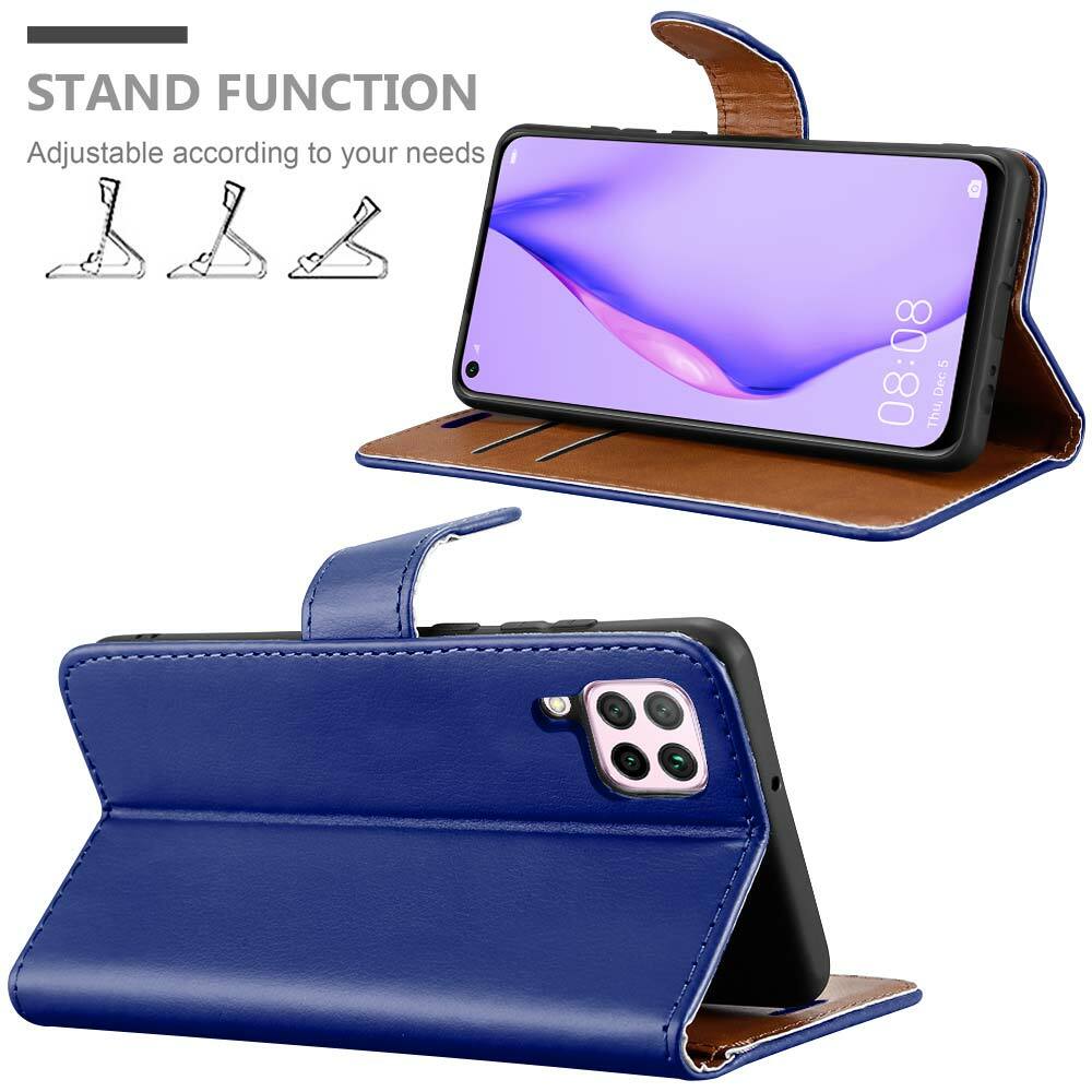 Huawei P40 Lite Phone Case Leather Wallet Flip Stand View Cover for ...