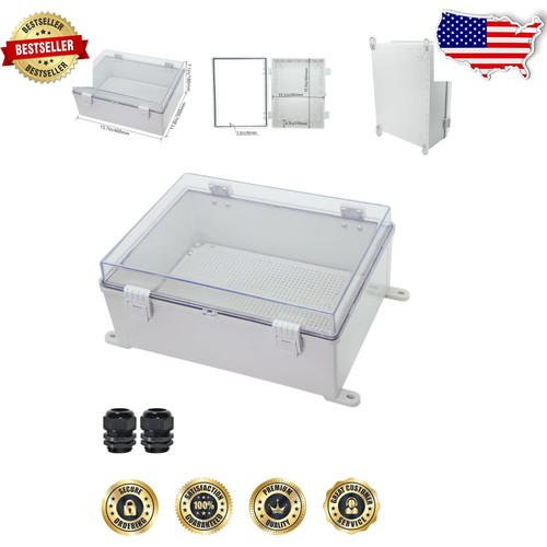 Universal Waterproof Junction Box 15.7x11.8" with Mounting Plate & Wall ...