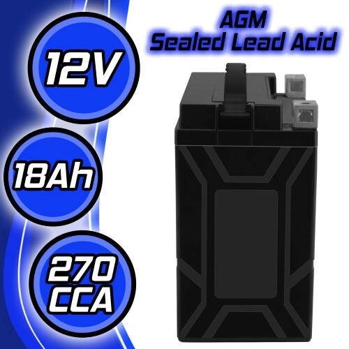 PowerStar 65989-90B Battery for Harley Davidson FLSTF Fat Boy 2012 to ...