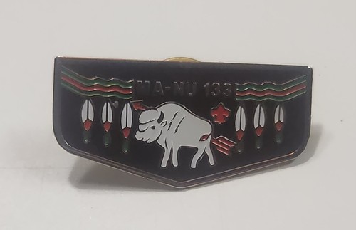 OA Lodge 133 Ma-Nu Flap Hat Pin Last Frontier Council BSA | eBay