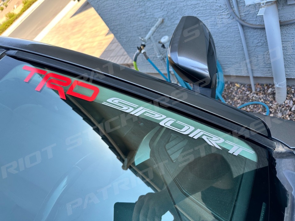 22" TRD SPORT Windshield Sticker Decal, Fits Toyota Tacoma, 4Runner, FJ ...