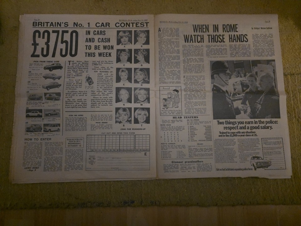 Reveille Newspaper October 11th 1969 | eBay UK