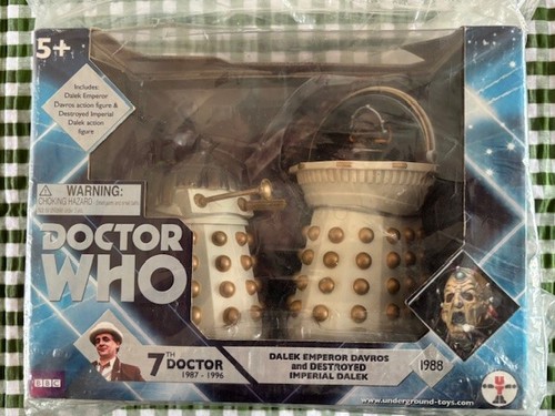Doctor Who Emperor Davros Destroyed Imperial Dalek Figure Set. UNOPENED ...