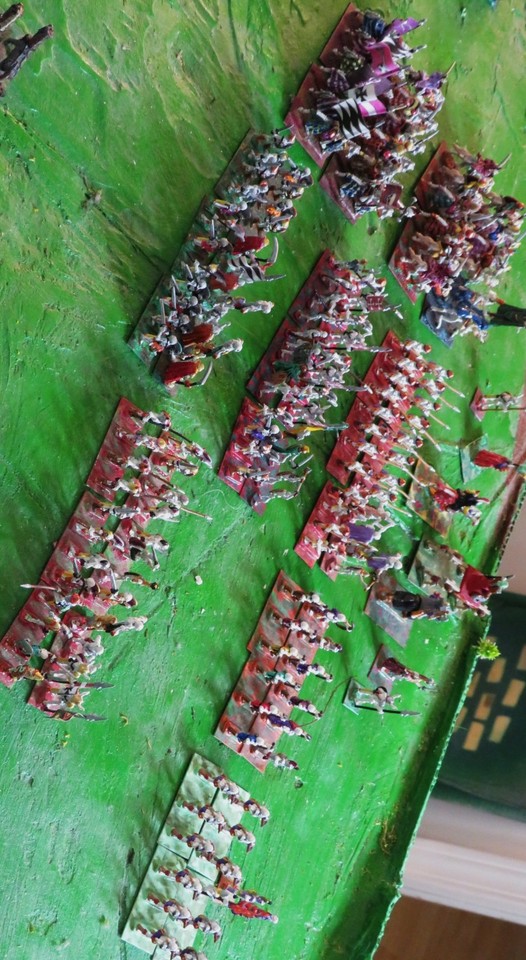 15mm miniatures, painted, SKELETON ARMY, skeletons skeletons lots of ...