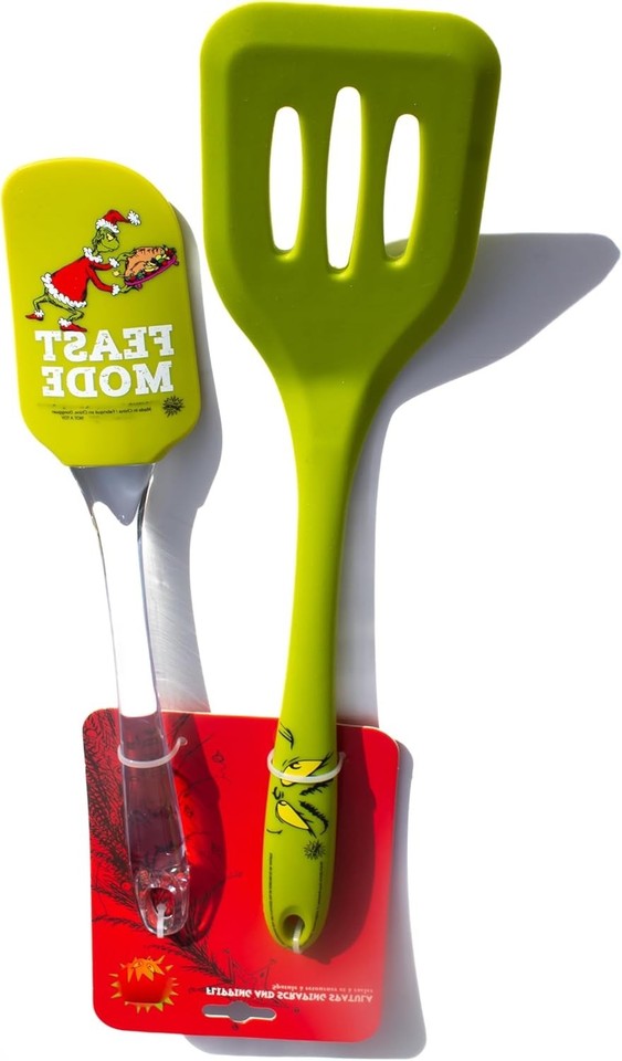 Dr. Seuss The Grinch Kitchen Tool Set Flipping & Scraping Spatula ...