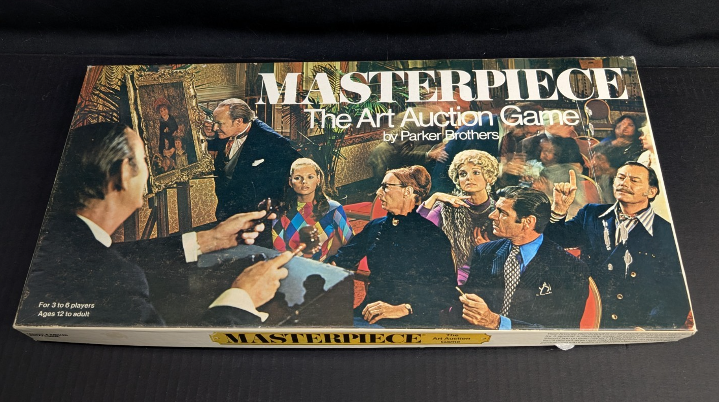 Vintage Masterpiece The Art Auction Board Game 1970 Parker Brothers ...