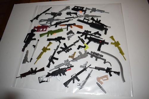 GI JOE 12" VINTAGE 90'S WEAPONS / ACCESSORIES LOT OF 42 - GUNS RIFLES ...