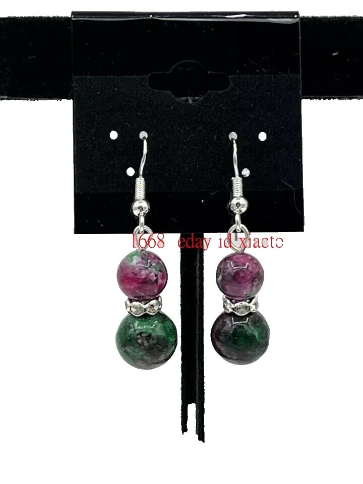 Ruby Zoisite Earrings | eBay