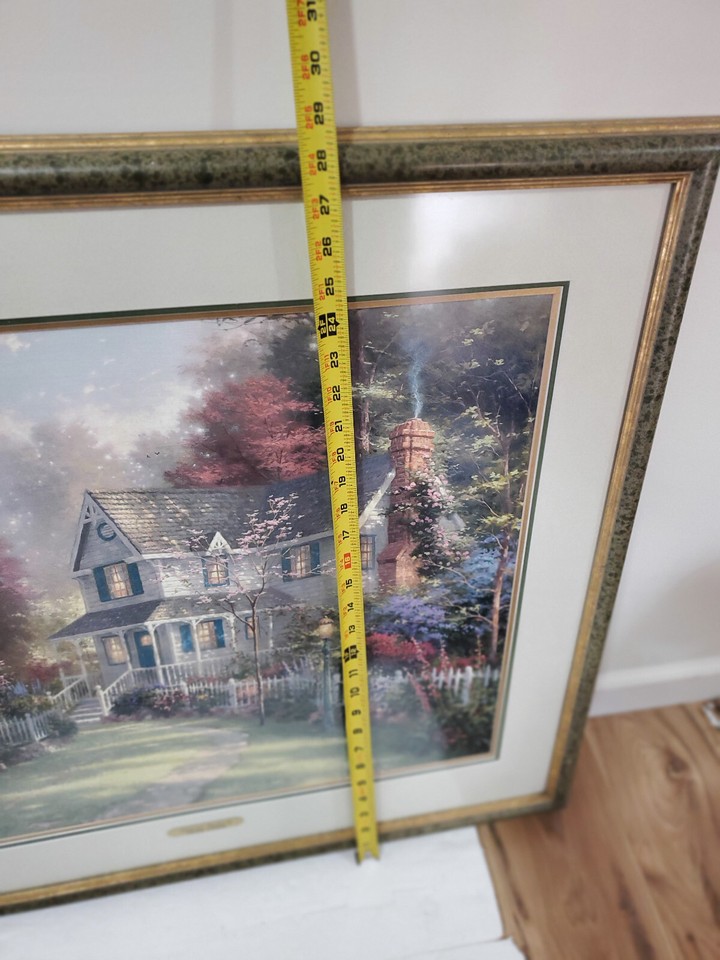 Thomas Kinkade Victorian Garden II 932/3850 S/N Paper COA Lightpost ...