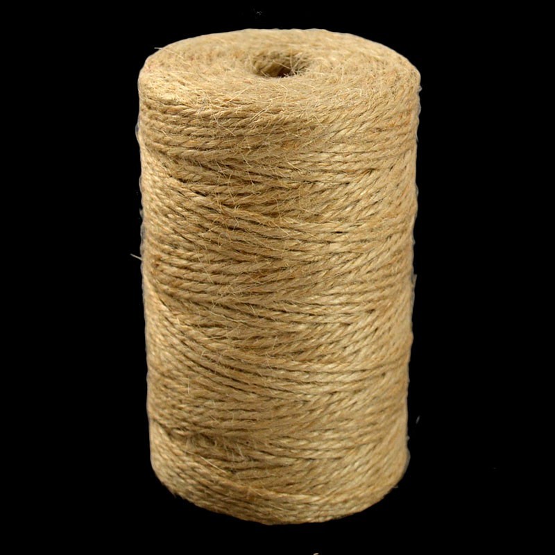 1 Roll Twisted Burlap Jute Twine Rope Natural Hemp Cord Sisal Ropes ...