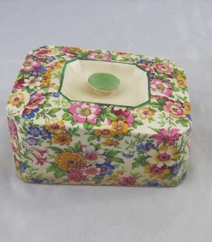 James Kent Mille Fleurs Chintz Butter Cheese Lid Cover England | eBay