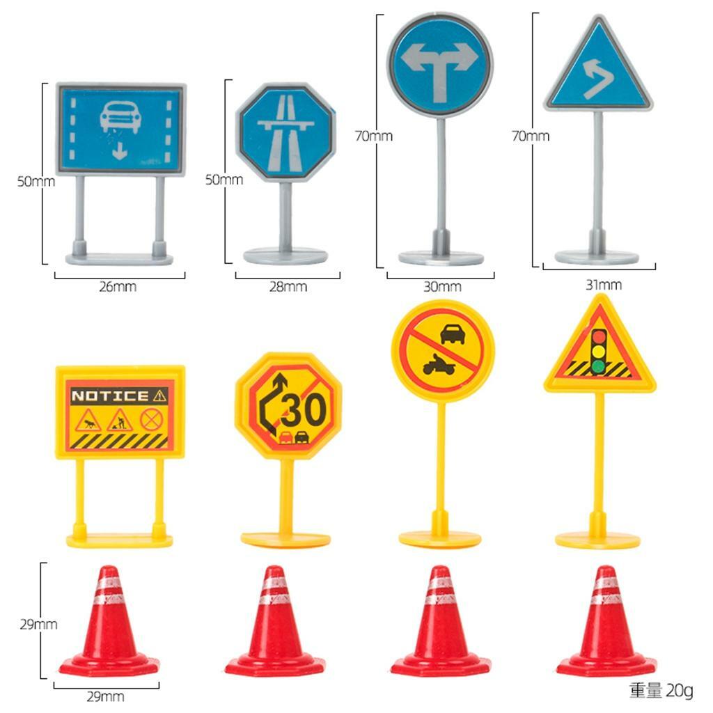 1/76 Scale Model Railway Road Signs Oo Gauge Traffic Cones Mini ...