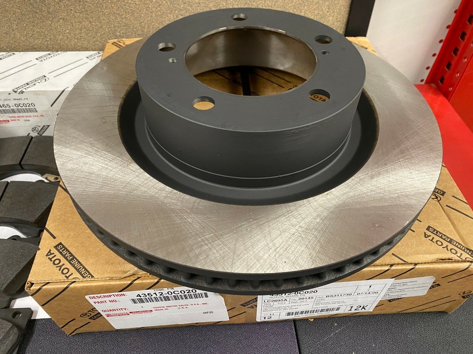 2007-2021 TOYOTA TUNDRA GENUINE OEM FRONT BRAKE ROTORS AND PAD KIT | eBay