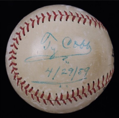 Ty Cobb Signed Autographed Baseball HOF Detroit Tigers 8X10 RP Reprint ...