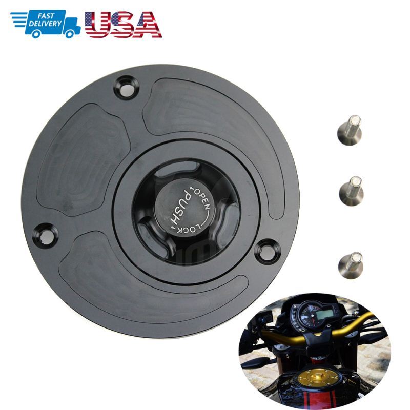 CNC Keyless Motorcycle Fuel Gas Tank Cap For Yamaha FZ1 FZ6 YZF600 1000 ...