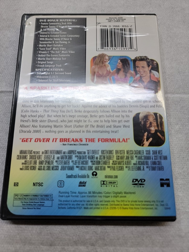 GET OVER IT--DVD MOVIE-- 786936159974| eBay