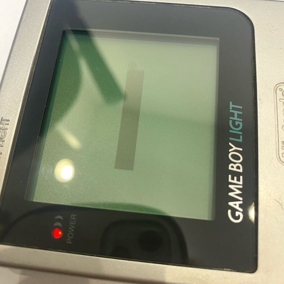 Nintendo GameBoy Light Silver Console Backlight Game Region Free Tested ...
