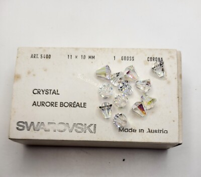 Factory Pack Swarovski Crystal Clear AB 11x10mm Cone Shape 5400 Beads ...