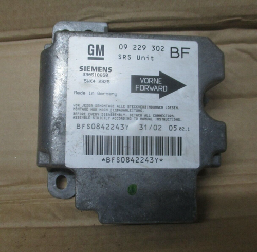 VAUXHALL GM ASTRA MK4 G ESTATE 4 / 5 DOOR ~ CRASH DATA SENSOR ECU ...