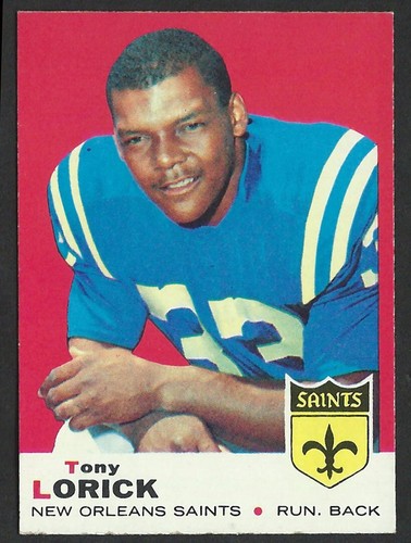 1969 Topps #61 TONY LORICK New Orleans Saints EXMT - 03 | eBay