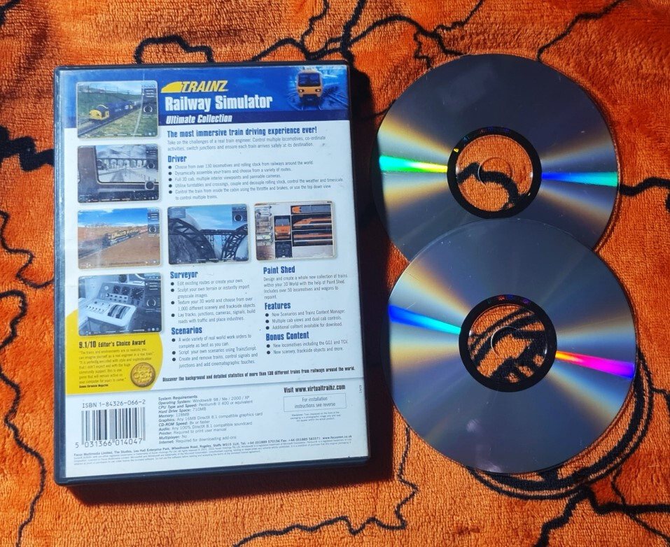 Trainz Railway Simulator Ultimate Collection PC CD ROM Game 2 Disc VCG ...