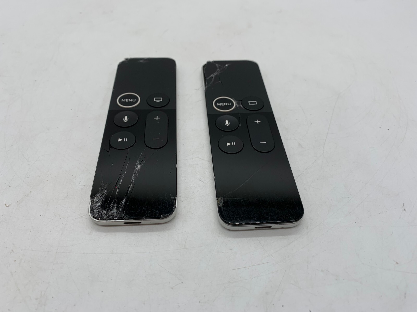 Lot of 2 cracked screen Apple TV 4K 1st Gen Siri Remote A1962 FREE S/H ...