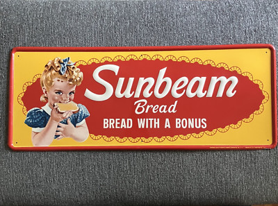 Vintage 1960s Sunbeam Bread Horizontal Little Miss Sunbeam 30" x 12 ...