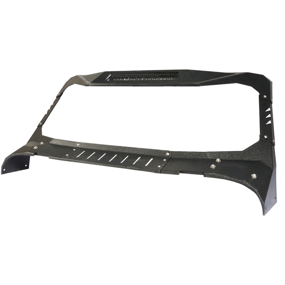 Armor Windshield Frame Cover Visor Cowl w/ LED Lights For Jeep Wrangler ...