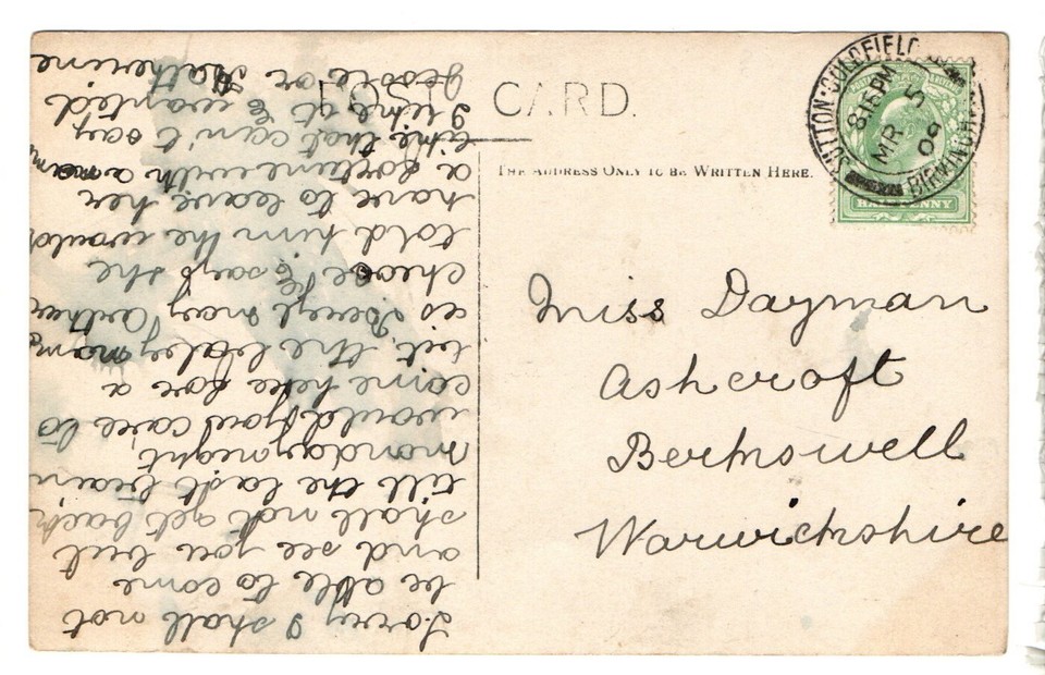 RP Postcard - St Peter's Church, Maney, Sutton Coldfield, Birmingham. 1909. | eBay