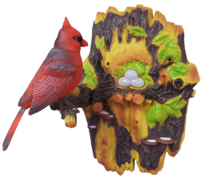 Motion Activated Chirping Bird - Cardinal | eBay