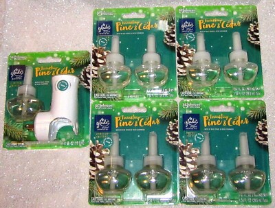9 total GLADE TWINKLING PINE & CEDAR PLUGINS OIL REFILLS LIMITED ...