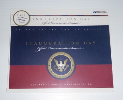 USPS 2009 Inauguration Day Souvenir Folio, Cachet, Sealed. Obama, Biden ...