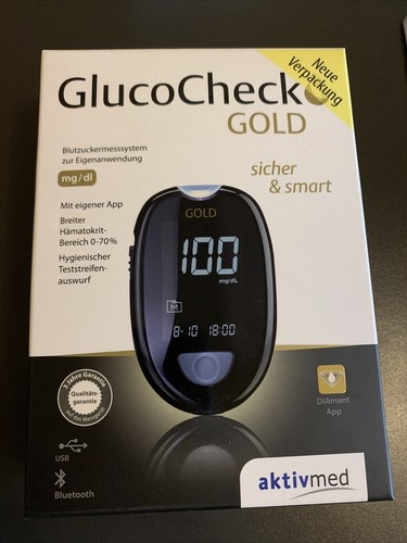 GlucoCheck GOLD Blutzuckermessgerät-Set mg/dl Neu OVP | eBay.de